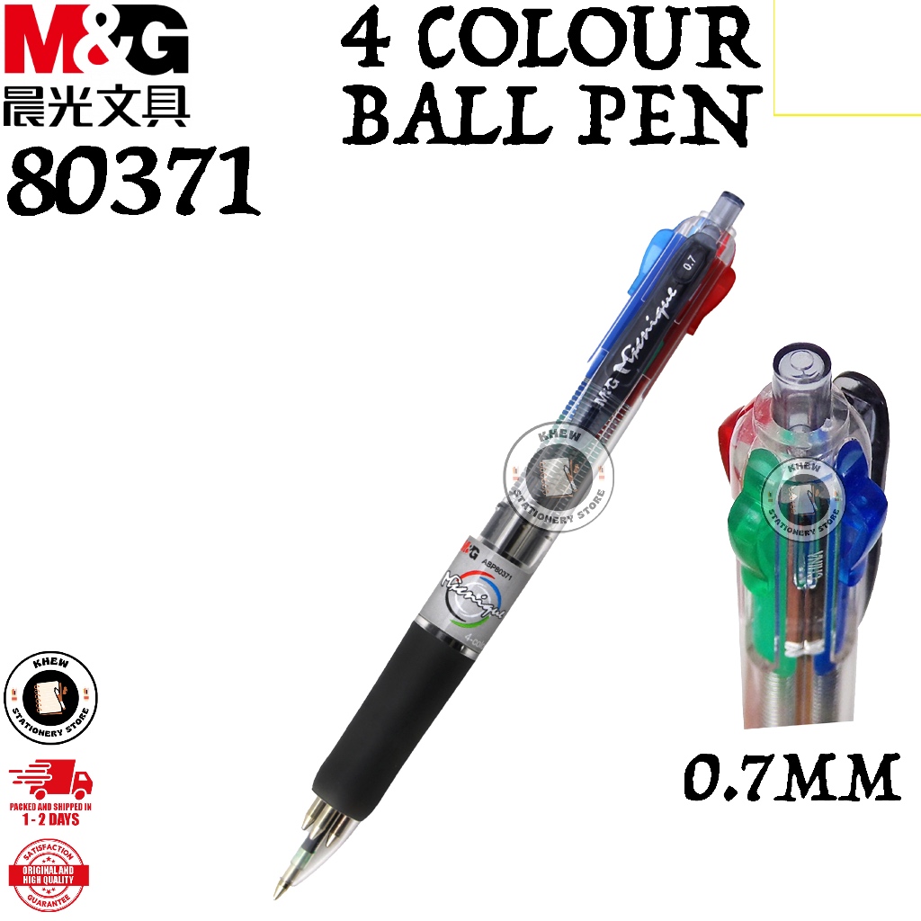 M&G 4 COLOUR PEN ABP80371 BALL PEN /TENFON 3 COLOUR BALL PEN (READY ...