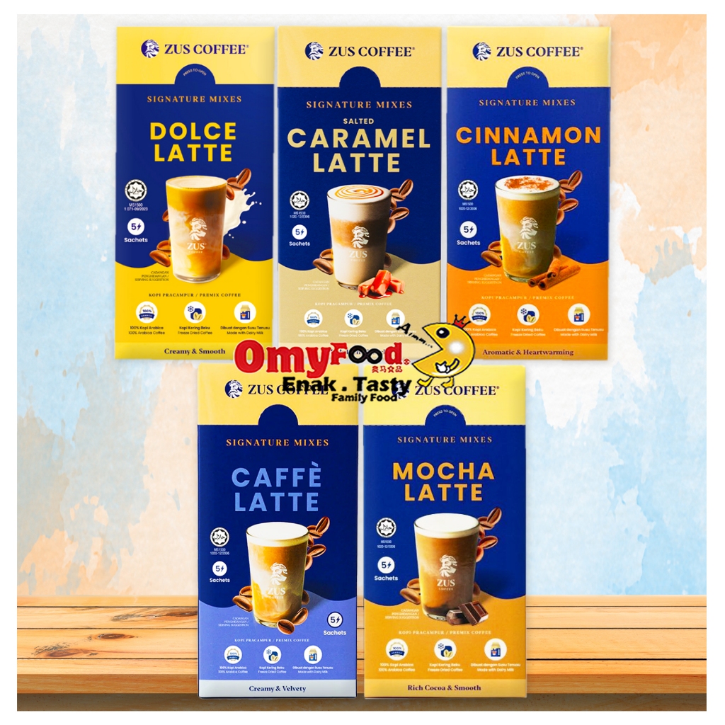 140g Zus Coffee Signature Mixed [Mocha Latte / Cinnamon Latte / Dolce ...