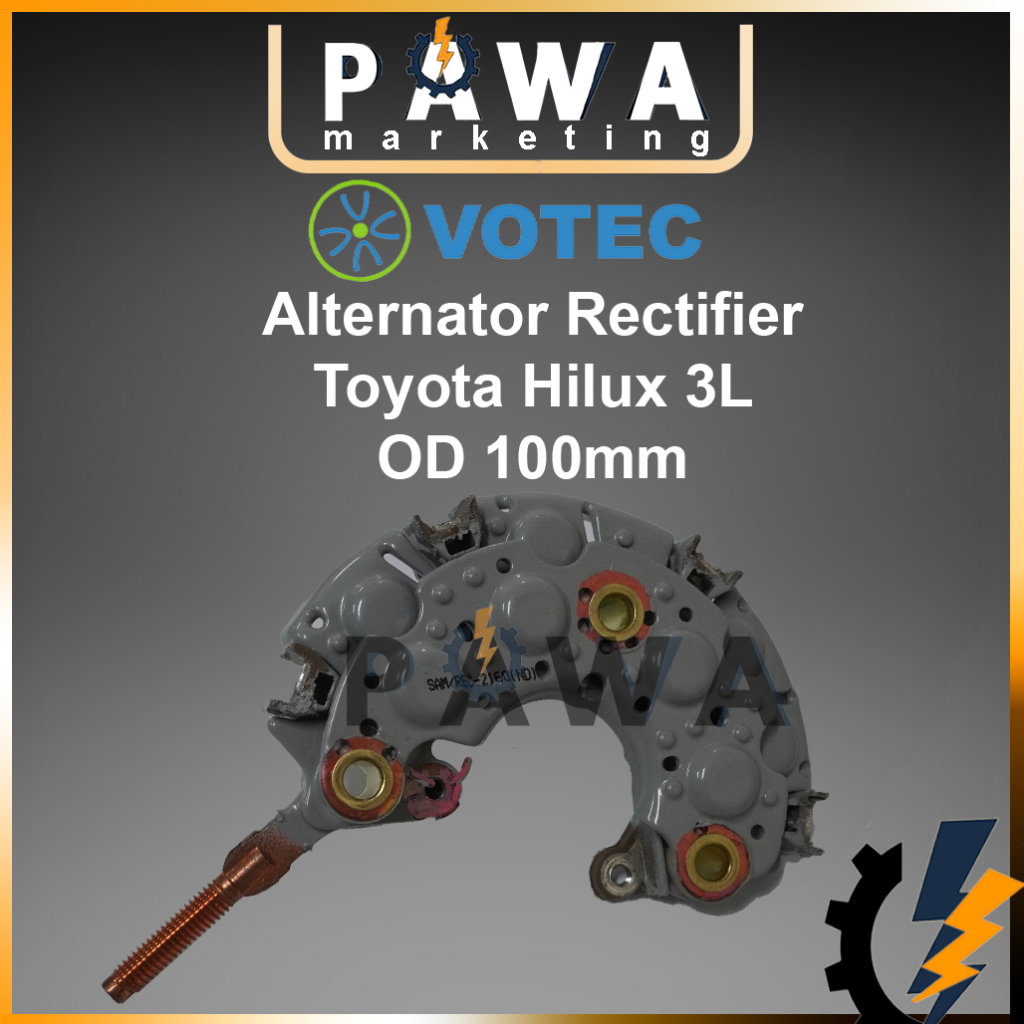 Votec 100% Authentic Alternator Rectifier Toyota Hilux 3L AE101 ...