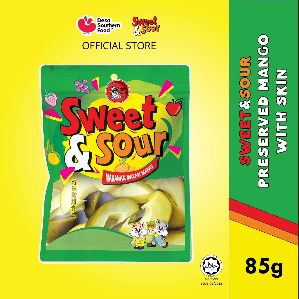 Sweet&Sour Preserved Mango With Skin/Mangga Kulit - 85g | Shopee Malaysia