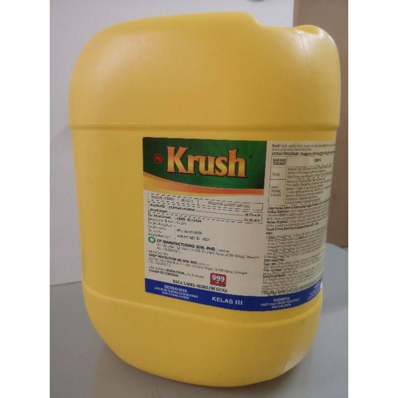 Krush (20 Liter) Racun Rumput (Glyphosate 48.7%) | Shopee Malaysia