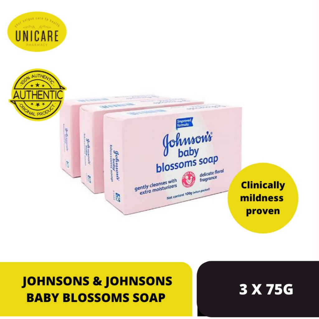 JOHNSONS BABY BLOSSOMS SOAP (75G x 3 Soaps) | Shopee Malaysia