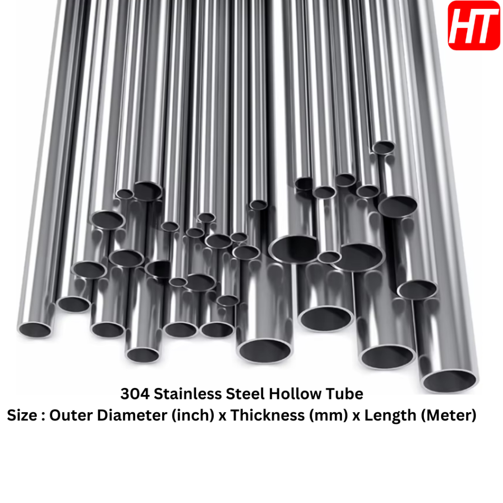 [1Meter] 304 Stainless Steel Round Straight Chrome Tube | Shopee Malaysia