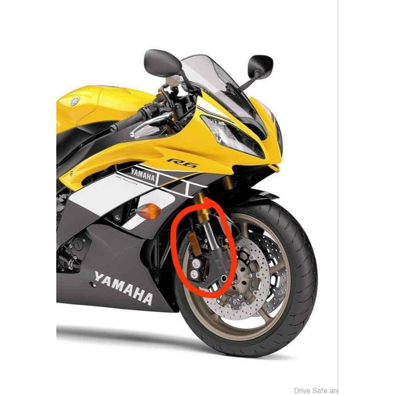 Yamaha R6 2008 - 2015 reflector mudguard depan LH + RH genuine Yamaha ...