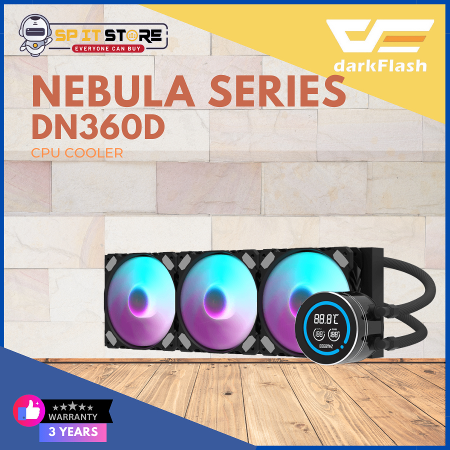 DARKFLASH NEBULA SERIES DN360D AIO LIQUID CPU COOLER | Shopee Malaysia