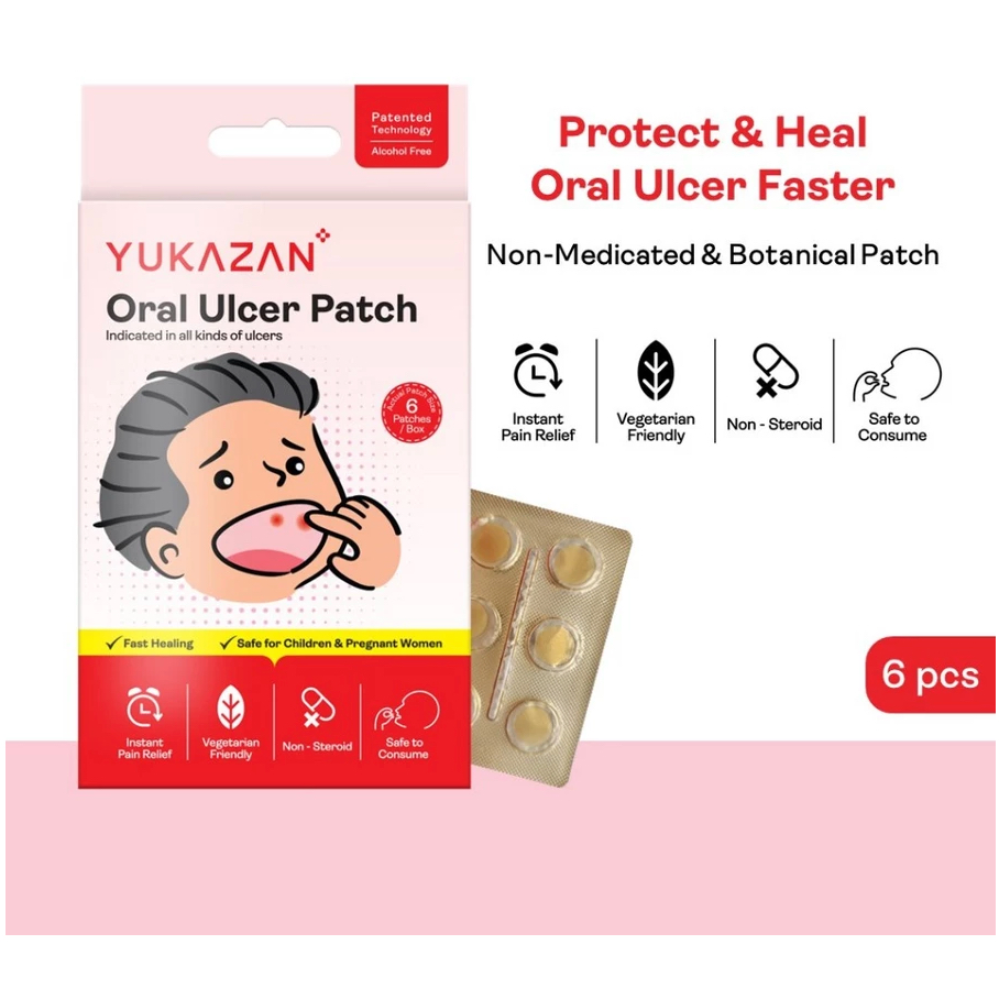 Yukazan Oral Ulcer Patch (6 pieces) | Shopee Malaysia