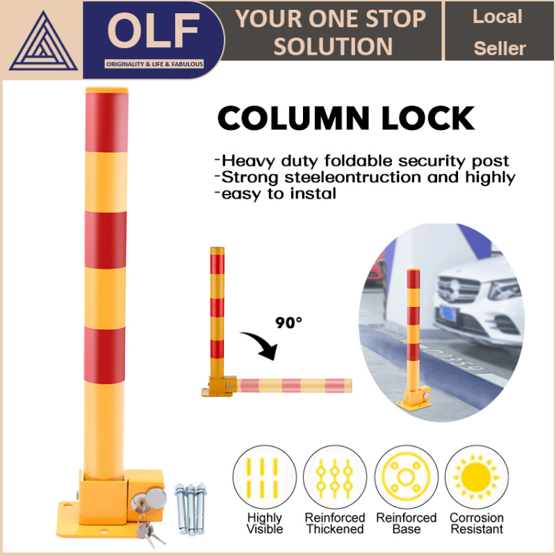 Spring Parking Post Parking Barrier Parking Lock Folding Heavy Metal ...