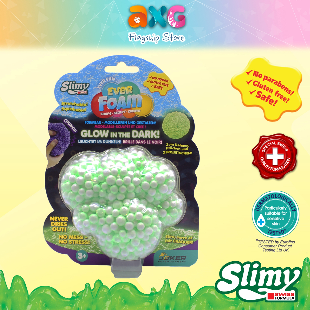 Slimy Ever Foam In The Cloud Glow In Dark Slime - Assorted Color Design ...