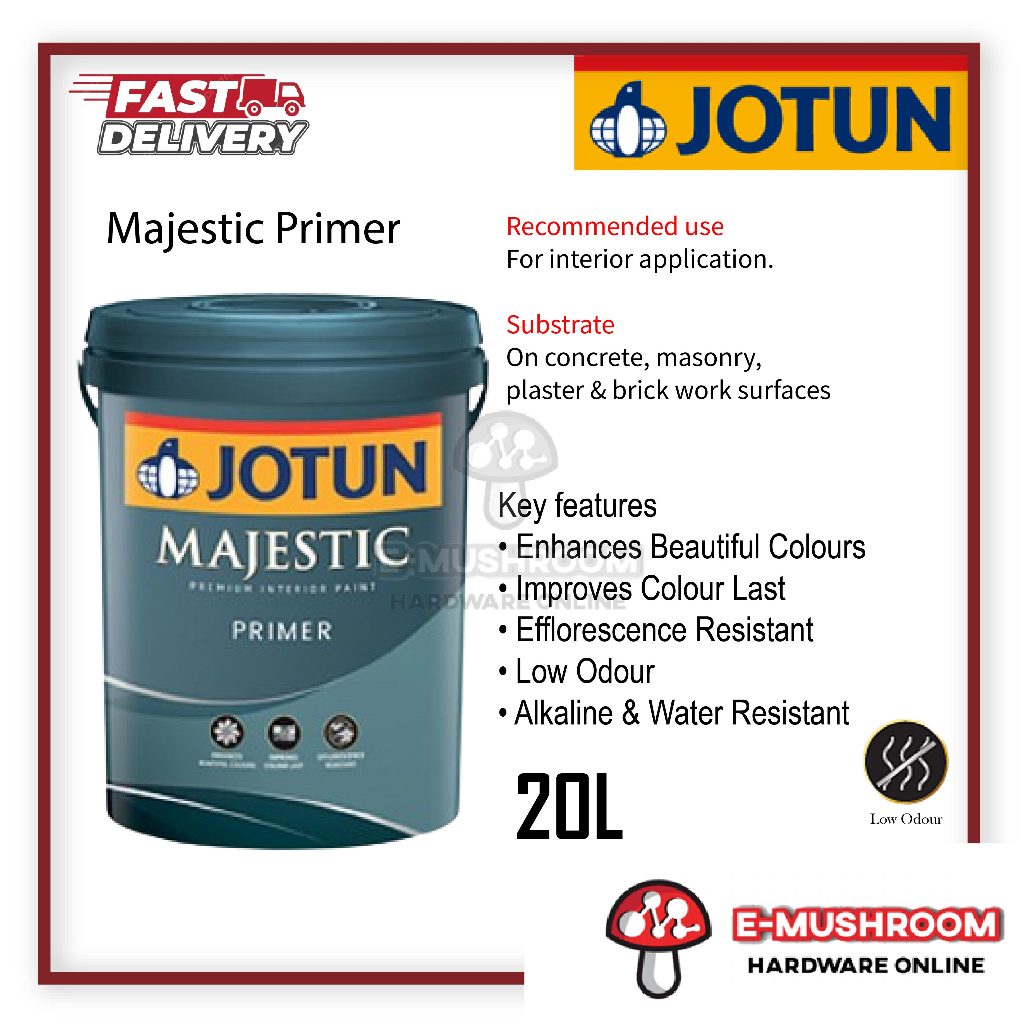 20L Jotun Paint Majestic Primer For Interior Wall Undercoat Dalam Rumah ...