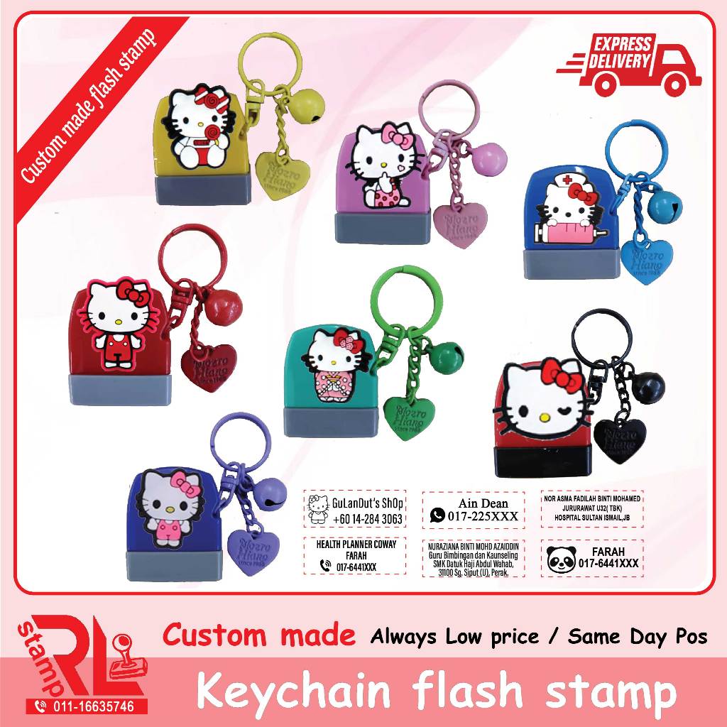 【1207LV-A】READY STOACK cop guru / cop nama stamp / stamp cop /cop jururawa /cop baju/teacher ...