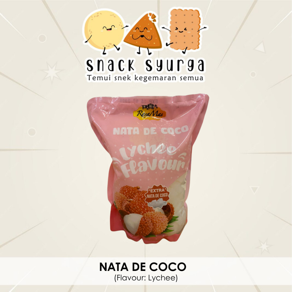 Snack Syurga Nata De Coco Coconut Jelly Lychee Perisa Halal | Shopee ...