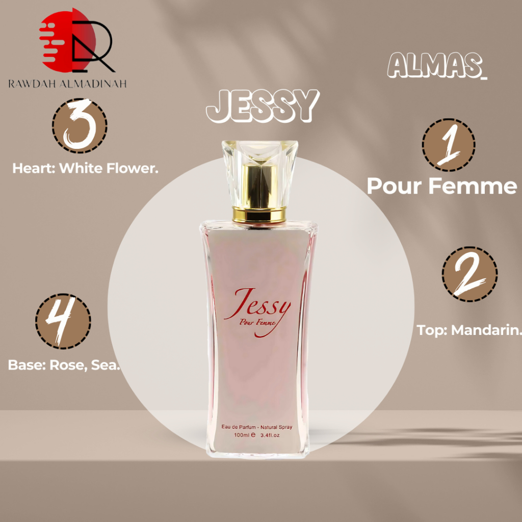 JESSY Eau de Perfume For Women By Almas co.100ML Modern Lady Musk Skin ...