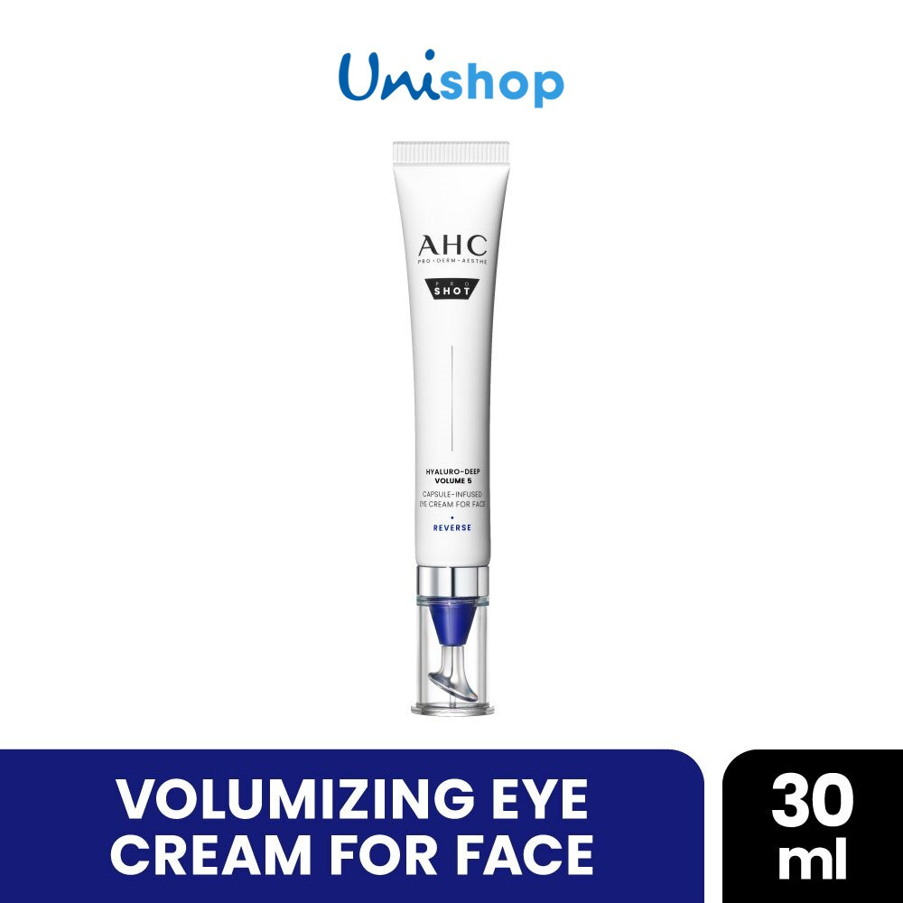 AHC pro shot hyaluro-deep volume 5 capsule-infused eye cream for face ...
