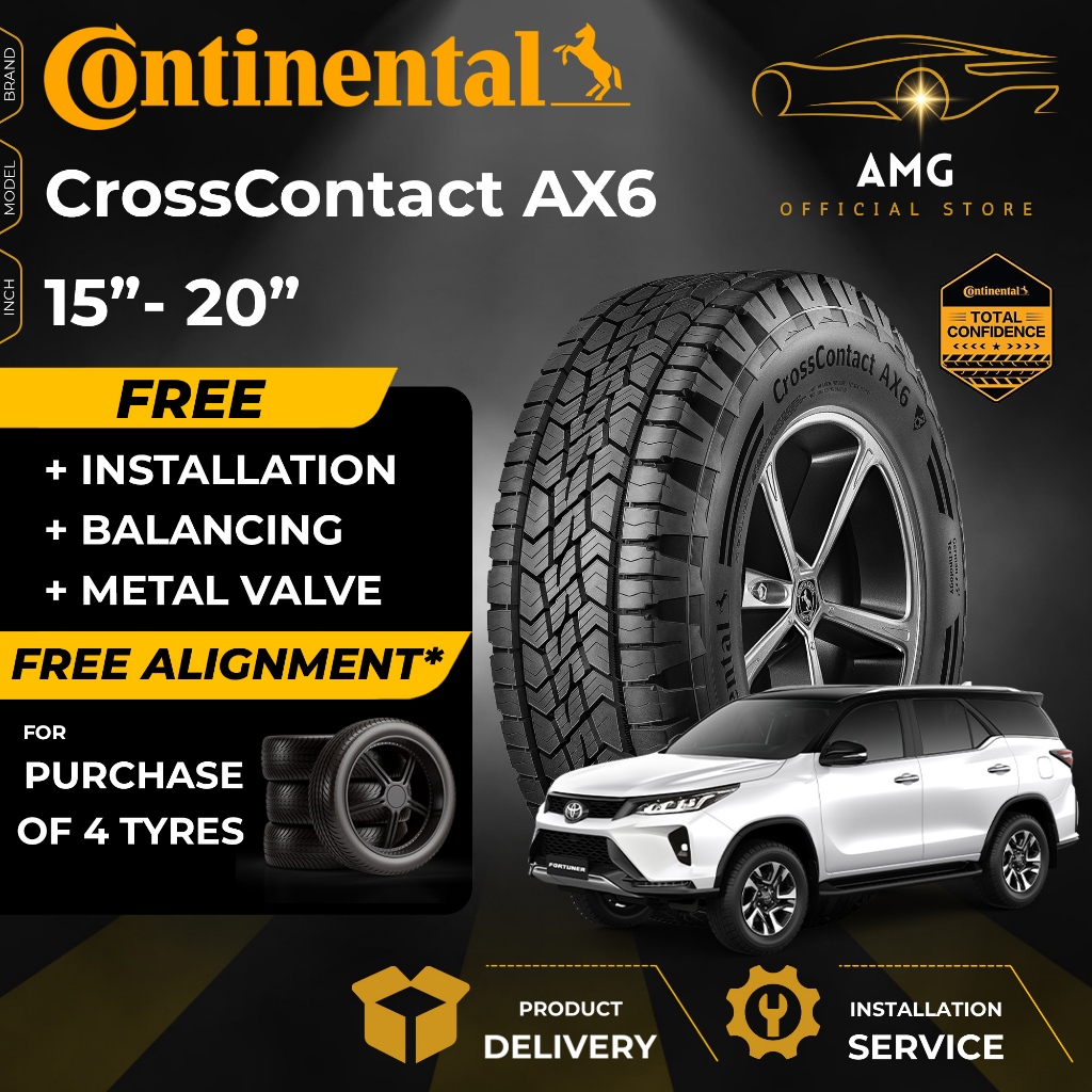 Continental Cross Contact AX6 Pickup Truck SUV Crossover 4x4 Tyre (FREE ...