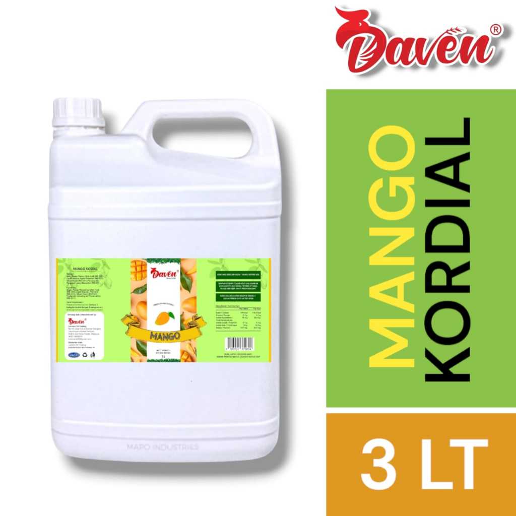 DAVEN SYRUP- MANGO SYRUP 3 LT / 5 LT-CATERING BUFFET USE | Shopee Malaysia