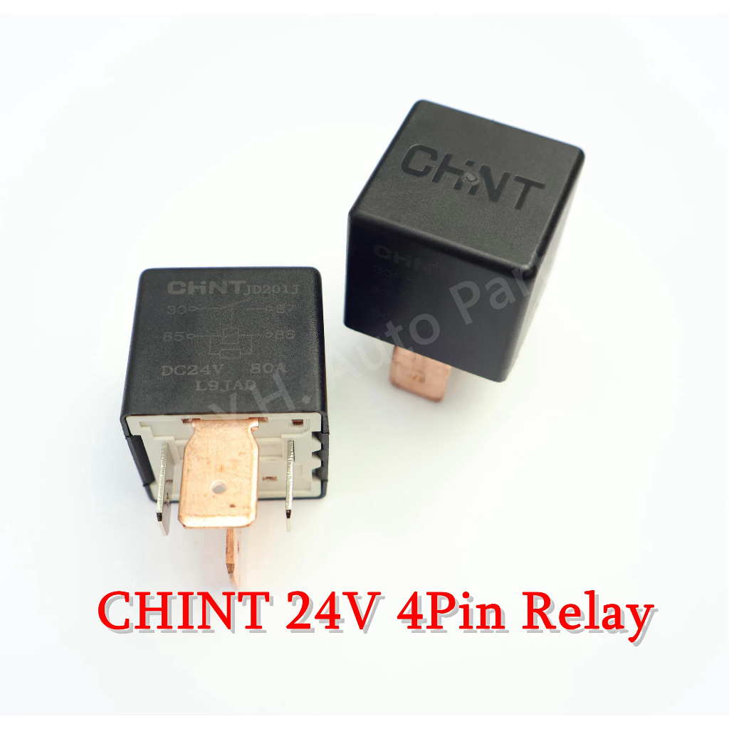 Lorry Truck 24V 4Pin Relay 2Pin Big 2Pin Small Chint Dc24v 80A Relay ...