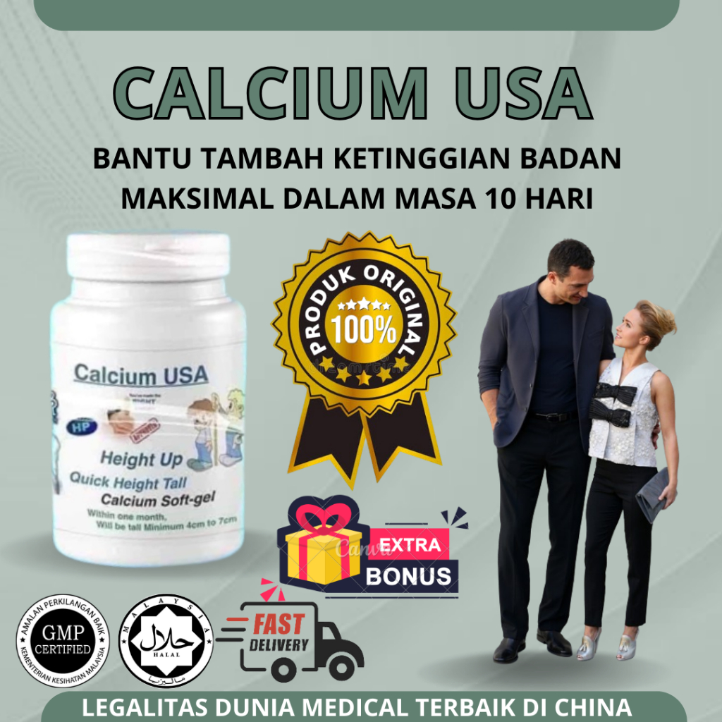 Ubat tinggi badan Height up Calcium usa - kalsium tinggi badan tambah ...