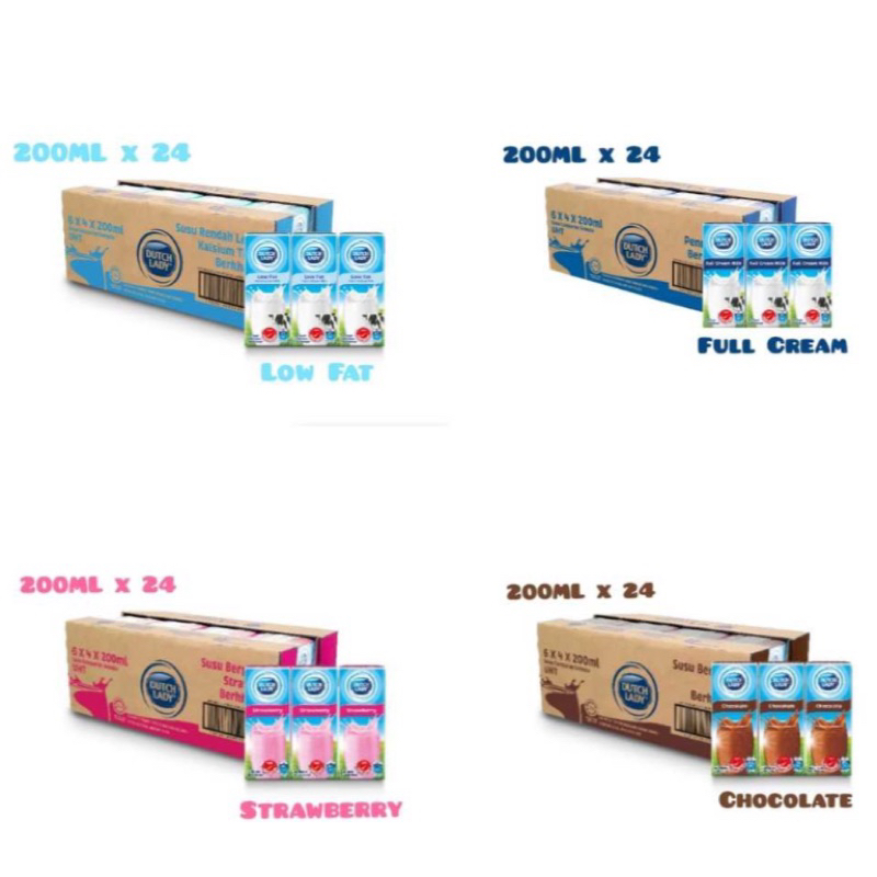 DUTCH LADY KOTAK (200MLx24) | Shopee Malaysia