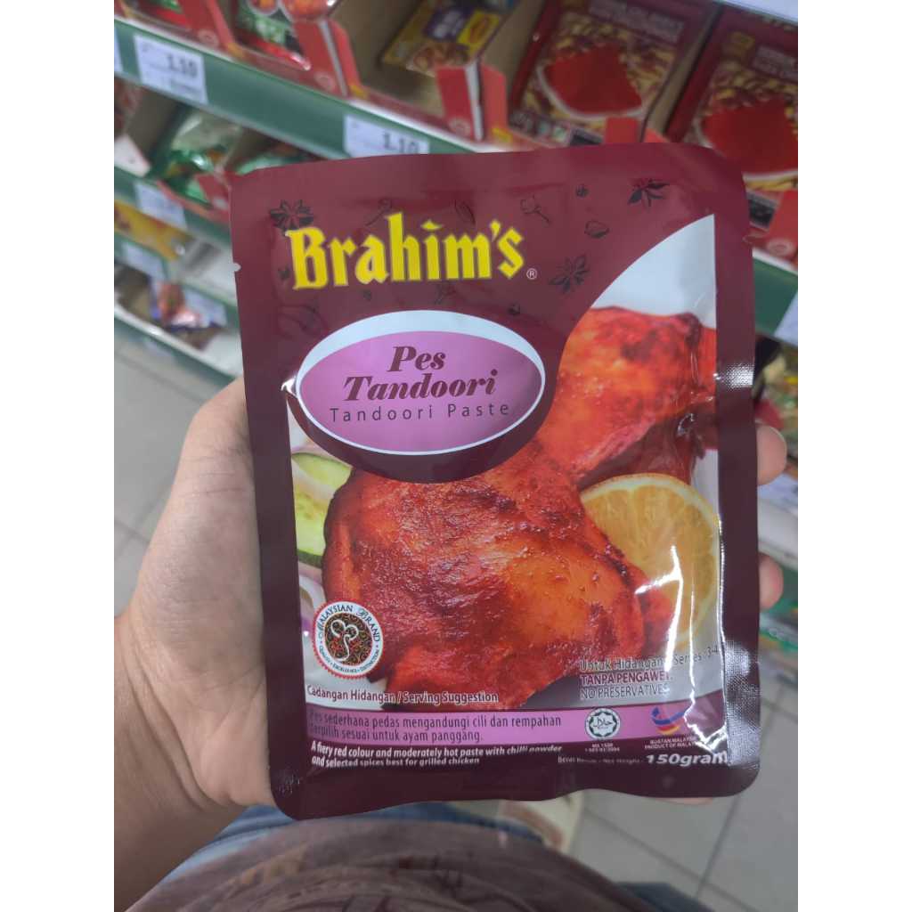 Pes Tandoori Brahim's 150g - Ready to eat (cuma tambah ayam dan air ...