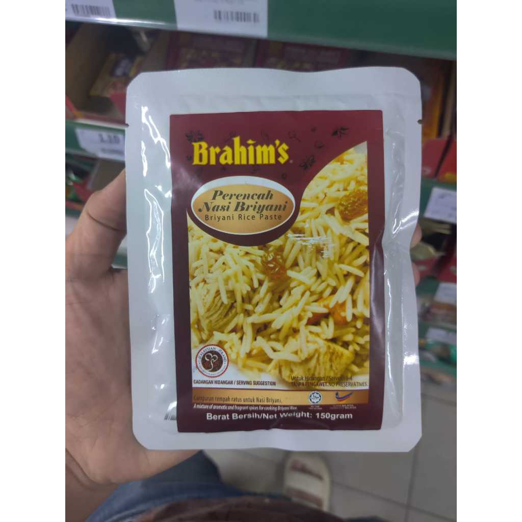 Perencah Nasi Briyani Brahim's 150g - Ready to Eat (cuma tambah nasi ...