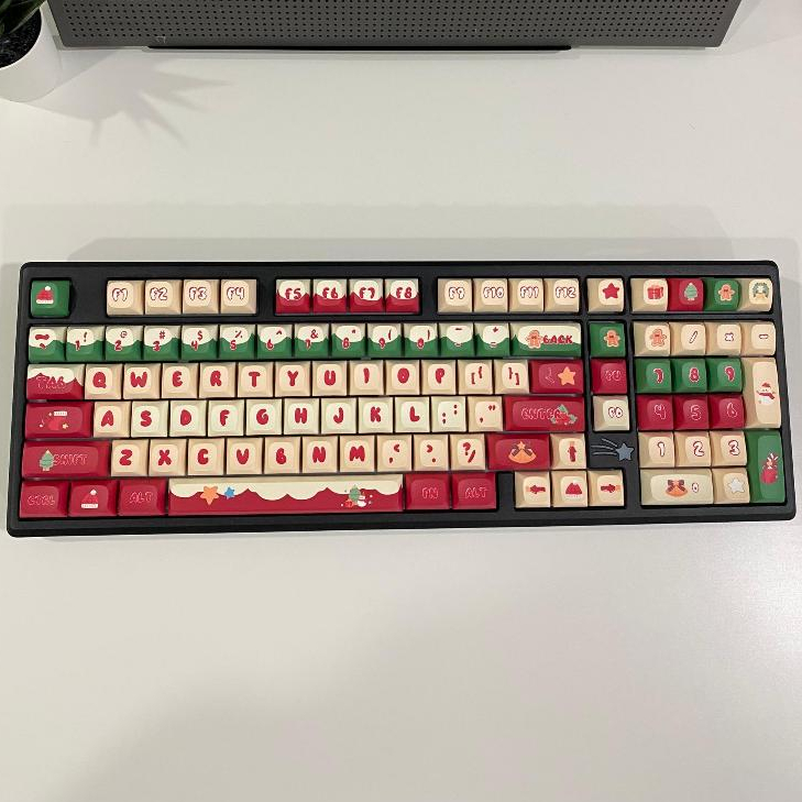 Xmas Gift URE Profile PBT Dye Sublimation Printing 156 Keycaps Set for ...