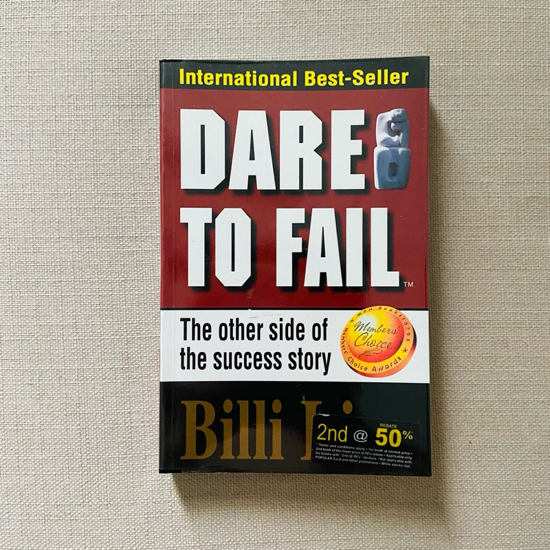 Dare to Fail The Other Side of the Success Story Billy Lim Secondhand book Preloved book ...