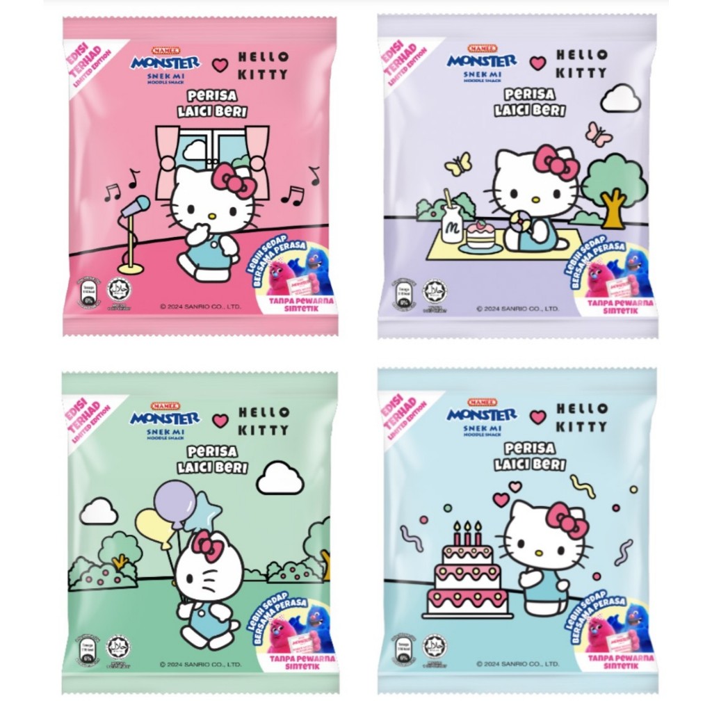 Limited Edition Mamee Monster X Hello Kitty Noodle Snack | Shopee Malaysia