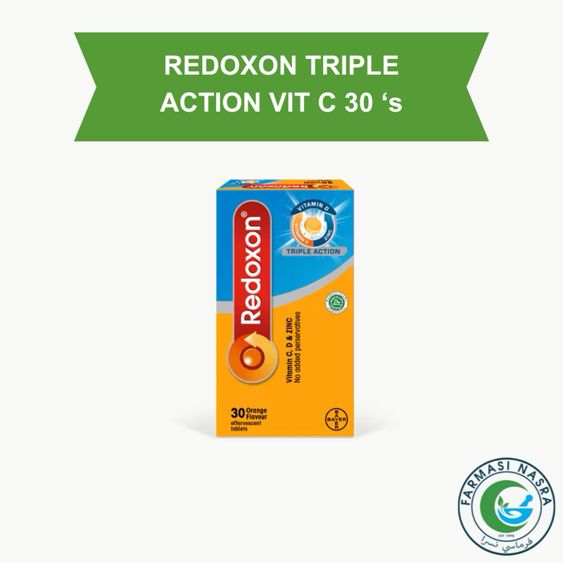 Redoxon Triple Action Vit C Effervescent 30's | Shopee Malaysia