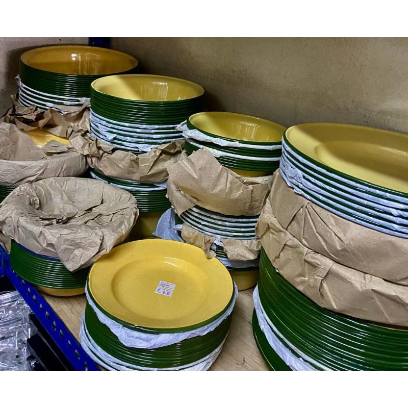 PINGGAN NASI AYANG VIRAL COLUR KUNING KLASIK TERDAPAT 4 SAIZ MATERIAL ...