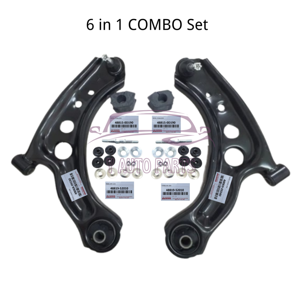 [6 IN 1 COMBO SET] Toyota Vios NCP150 NCP151 2013-2020 / Yaris NCP152 ...