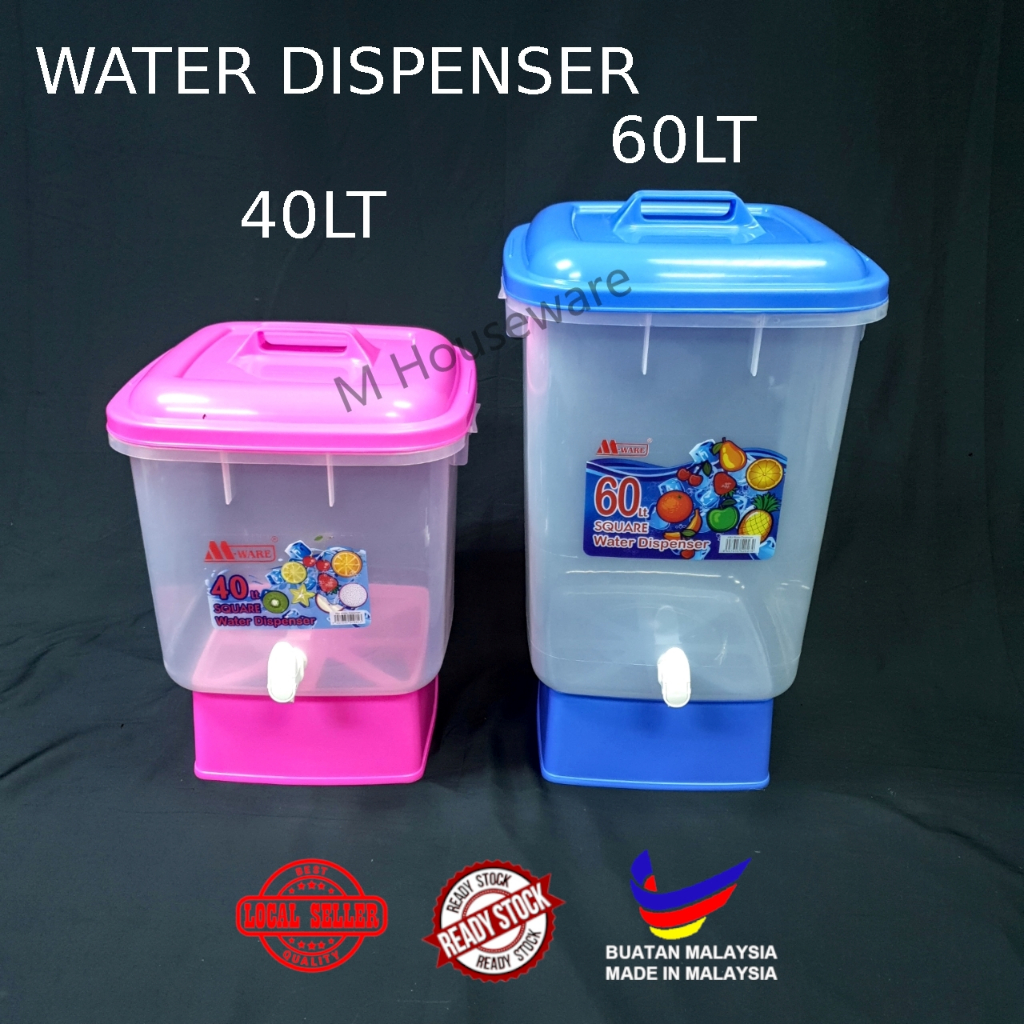Plastic Big Water Dispenser 40LT - 60LT Water Container Bekas Air ...