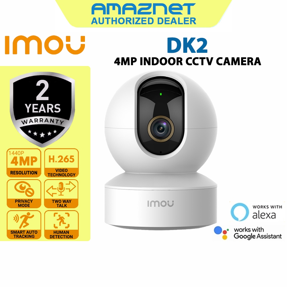 IMOU DK2 4MP QHD Pan/Tilt Motion Detection Smart Tracking Two Way Talk ...