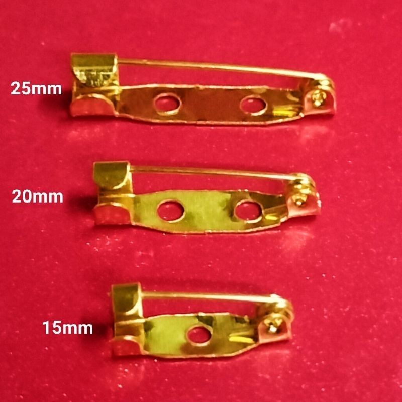 FRC (25pcs) Bar Pin Brooch,Gold Color,15/20/25mm | Shopee Malaysia