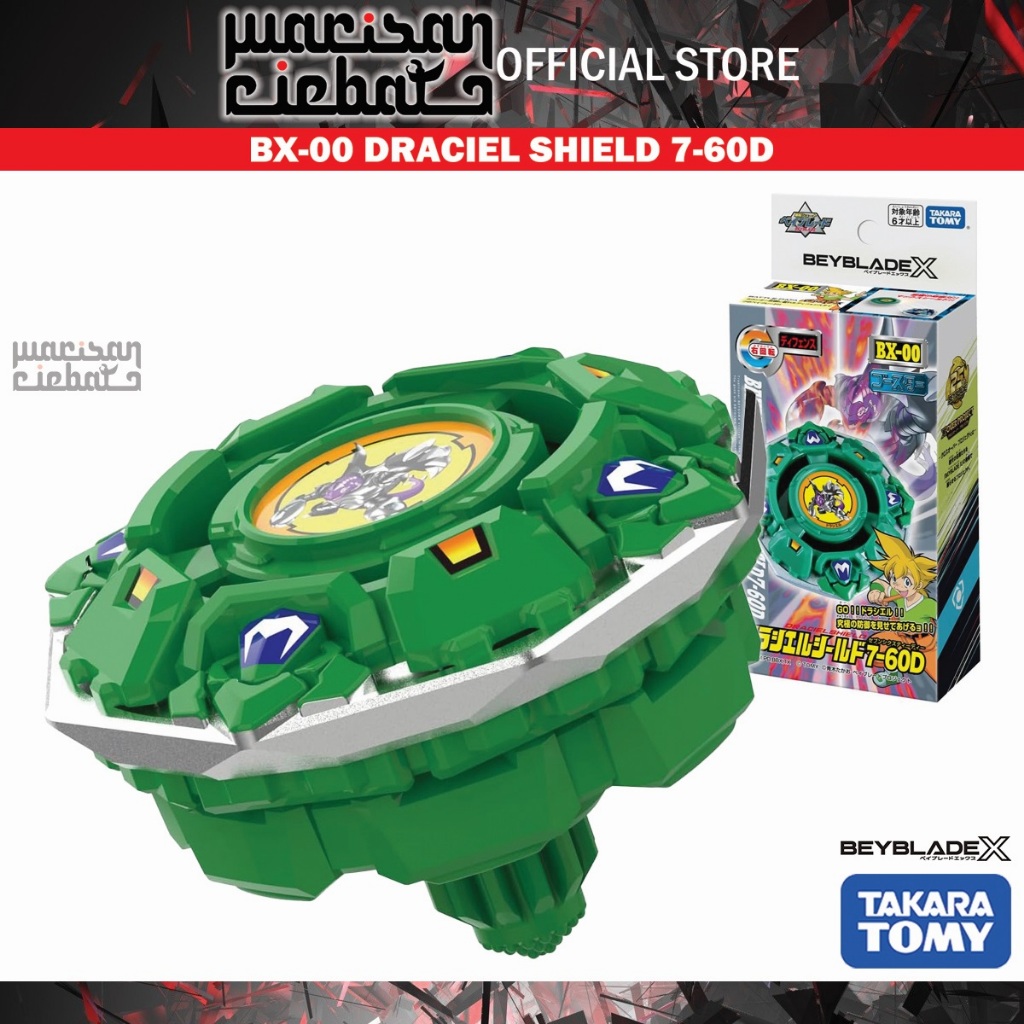 Takara Tomy Beyblade X BX-00 Booster Draciel Shield 7-60D | Shopee Malaysia