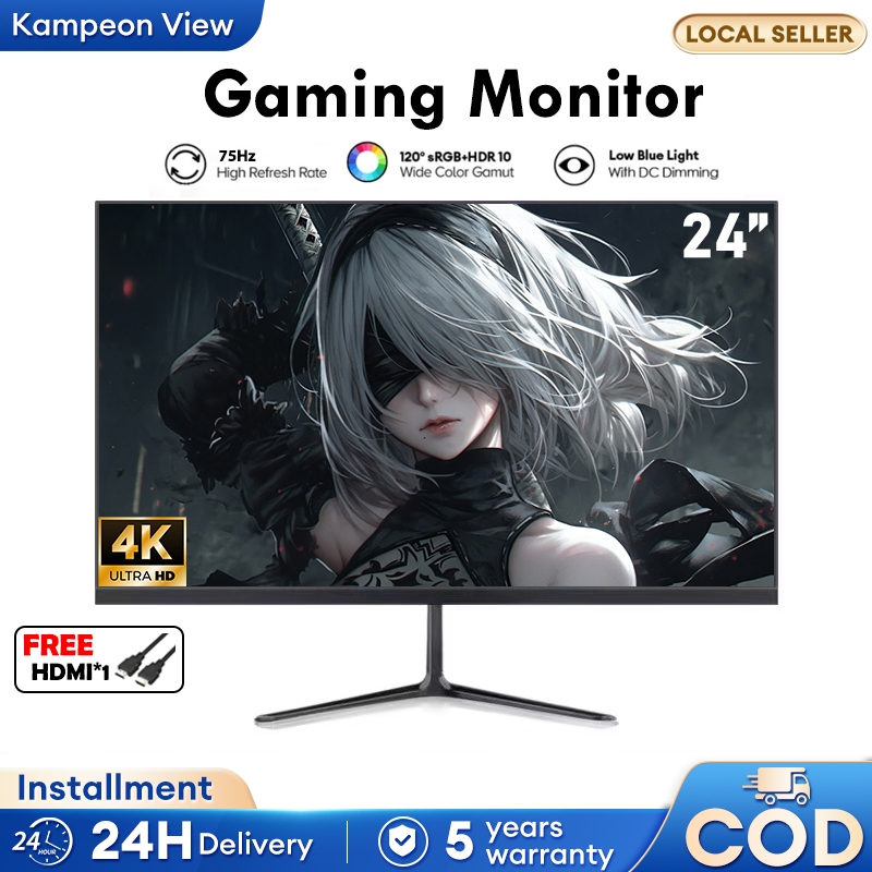 Monitor PC Monitor 24 Inch 19 Inch 4K/2K IPS 1ms Office/Gaming Curved ...