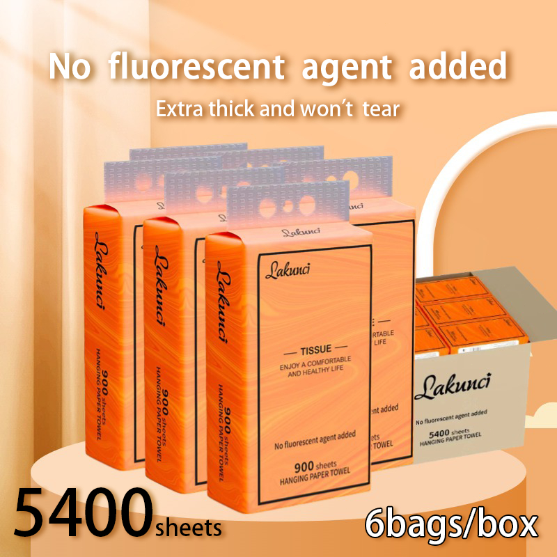 【Box packaging 6 PACKS】5400 Sheets 4 Ply Facial Tissue Deluxe Comfort ...