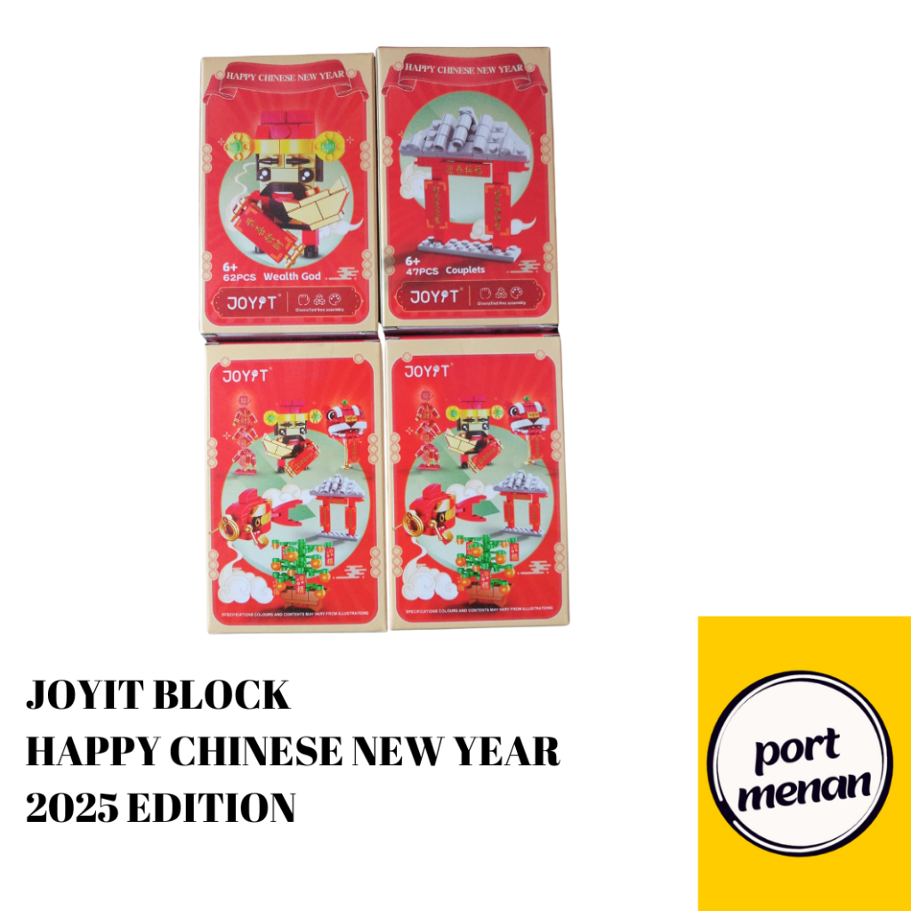 JOYIT eco-shop Happy Chinese New Year 2025 Edition building blocks lego ...