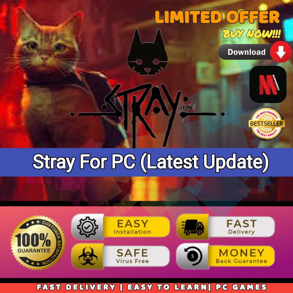 Buy Now (𝐏𝐂 ) STRAY GAME Cat (With DLC + UPDATES) | 𝗙𝘂𝗹𝗹 𝗩𝗲𝗿𝘀𝗶𝗼𝗻 ...
