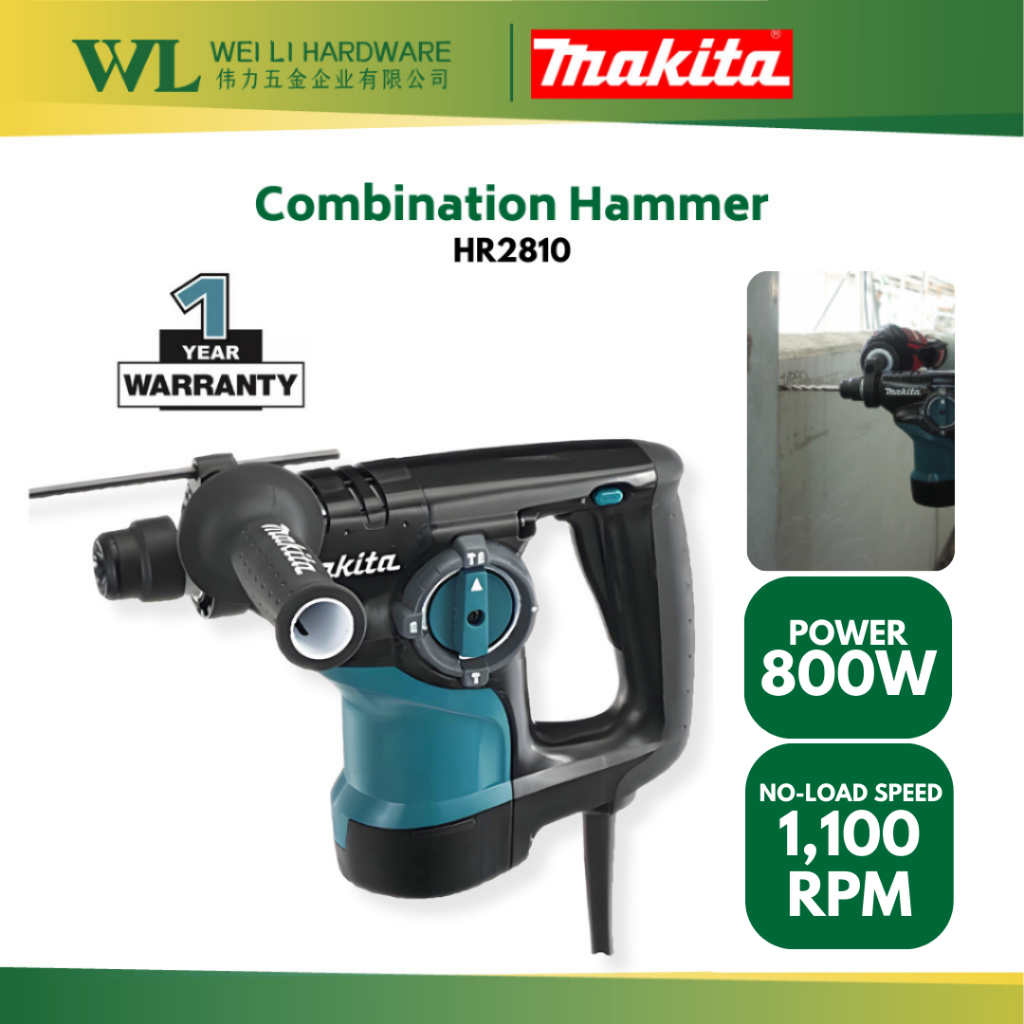 MAKITA Original HR2810 28mm Demolition Hammer 800W (1Year Warranty ...