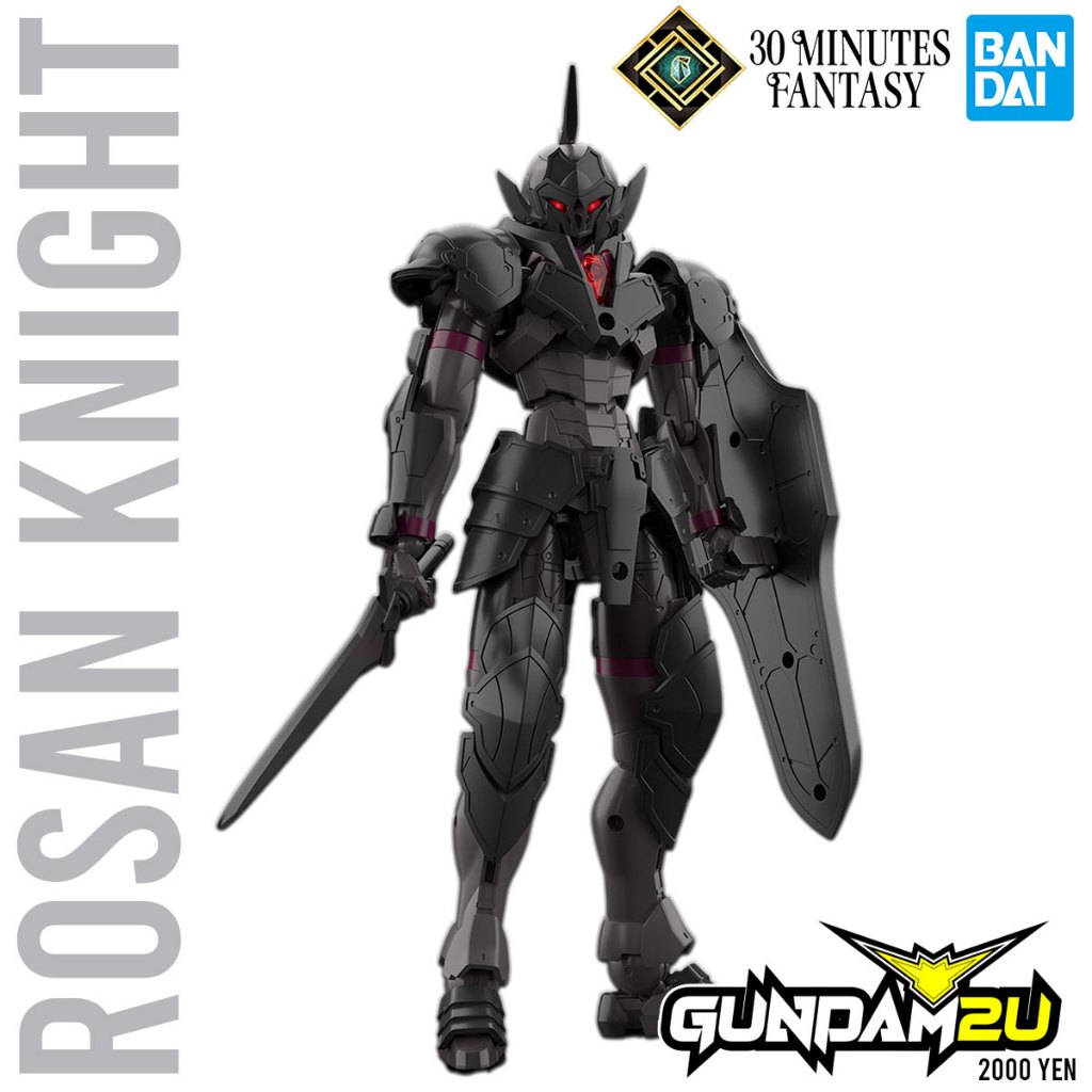 BANDAI 30MF Rosan Knight - 30 Minutes Fantasy Plastic Model Kit 30MM ...
