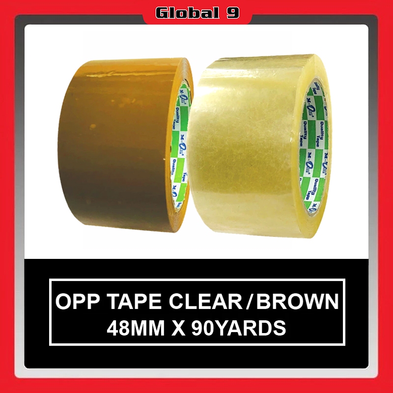 M-ONE Opp Tape Clear / Coklat 48 / 72mm x 90yards | Shopee Malaysia