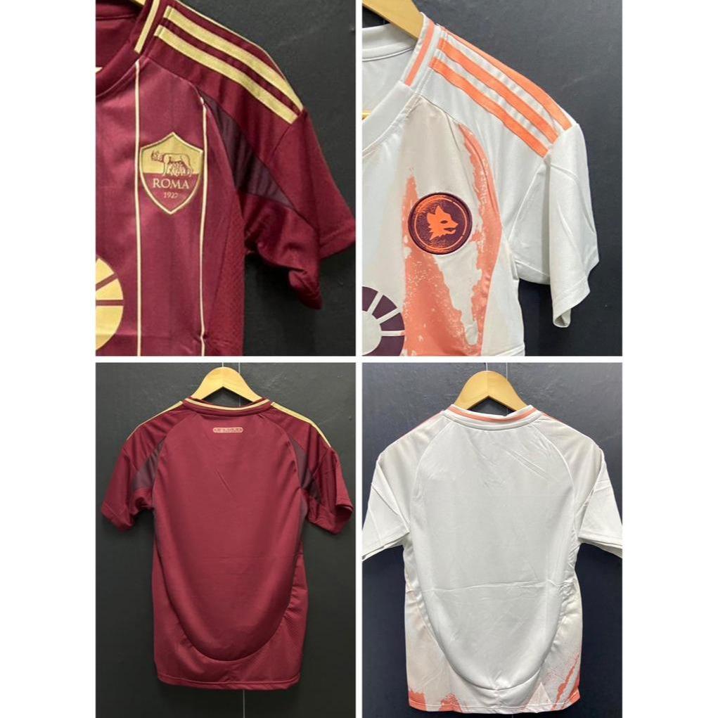 AS ROMA KIT SEASON 2024/25 BEST QUALITY | Shopee Malaysia