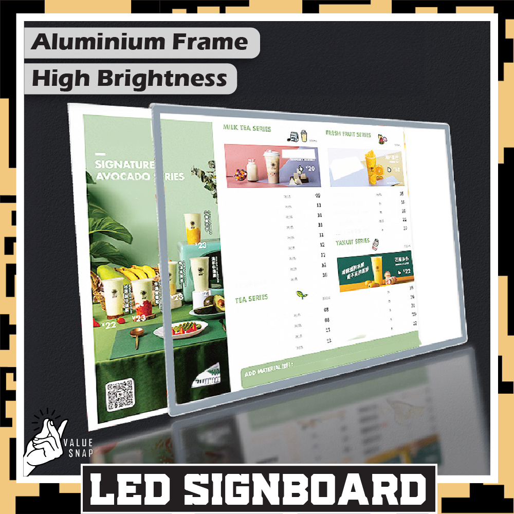 Menu Stand Display Led Menu Board A4 Stand Display Signboard Stand Led ...