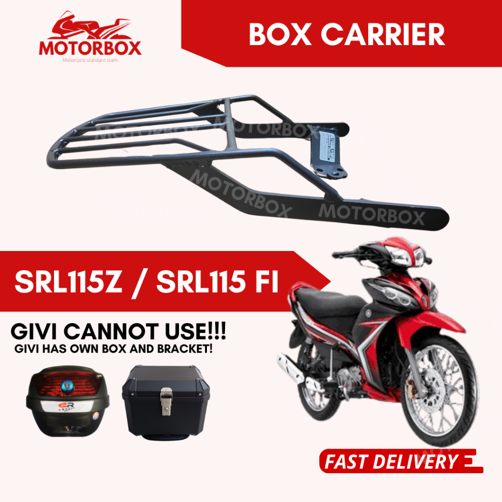 SRL115 OLD REAR BOX MONORACK BOX CARRIER KAKI TABAK HEAVY DUTY KOTAK ...