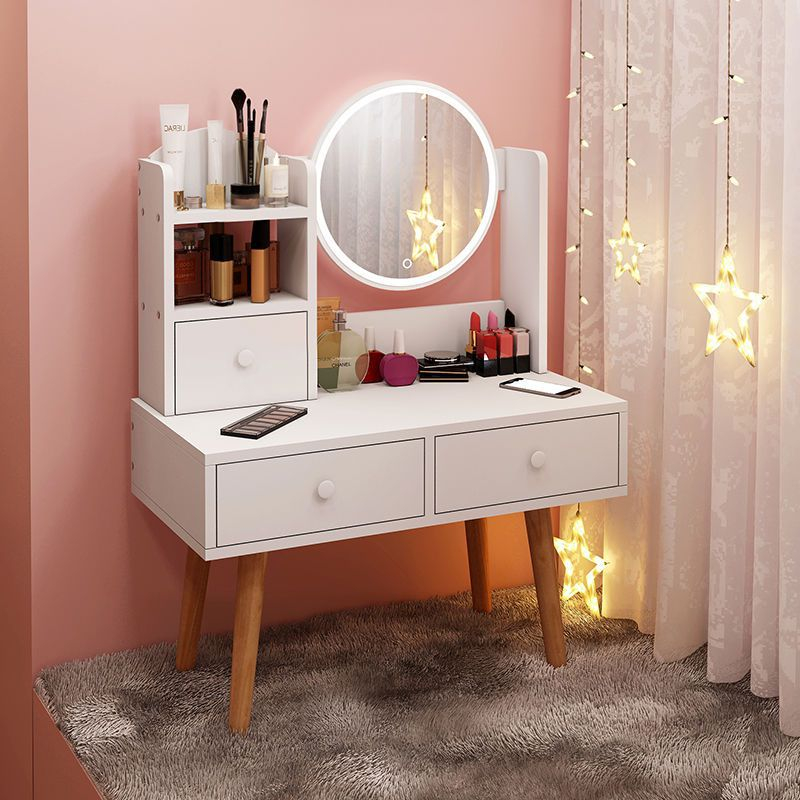 Bay Window Dressing Table Bedroom and Household Storage Cabinet Modern ...