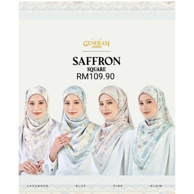 NAELOFAR SAFFRON SQUARE (100% ORIGINAL) | Shopee Malaysia