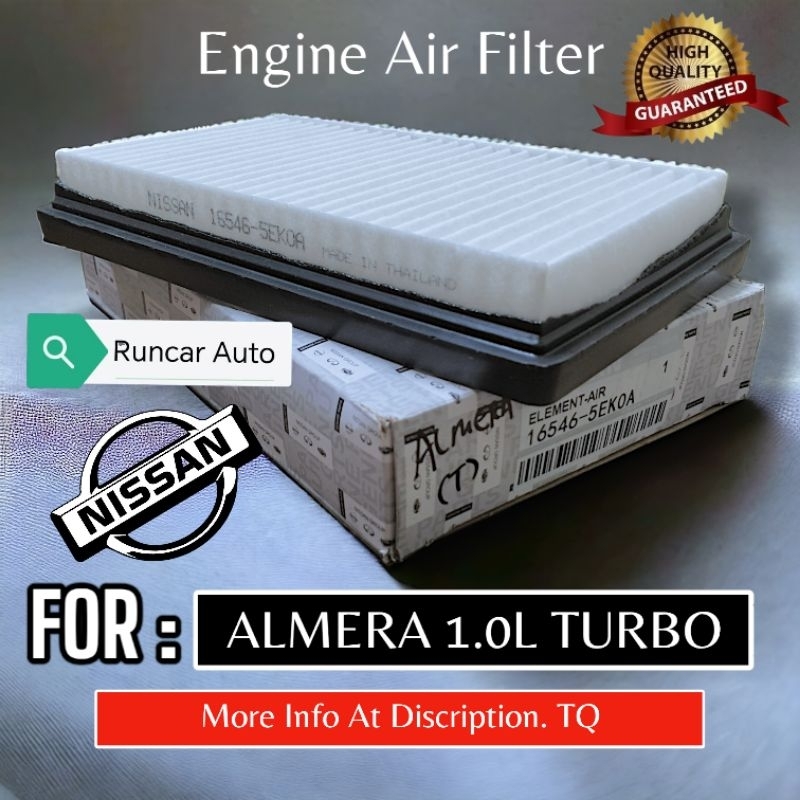 [ Nissan ] TURBO Enjine Air Filter -ALMERA TURBO 1.0L N18L 2020 - 2024 ...