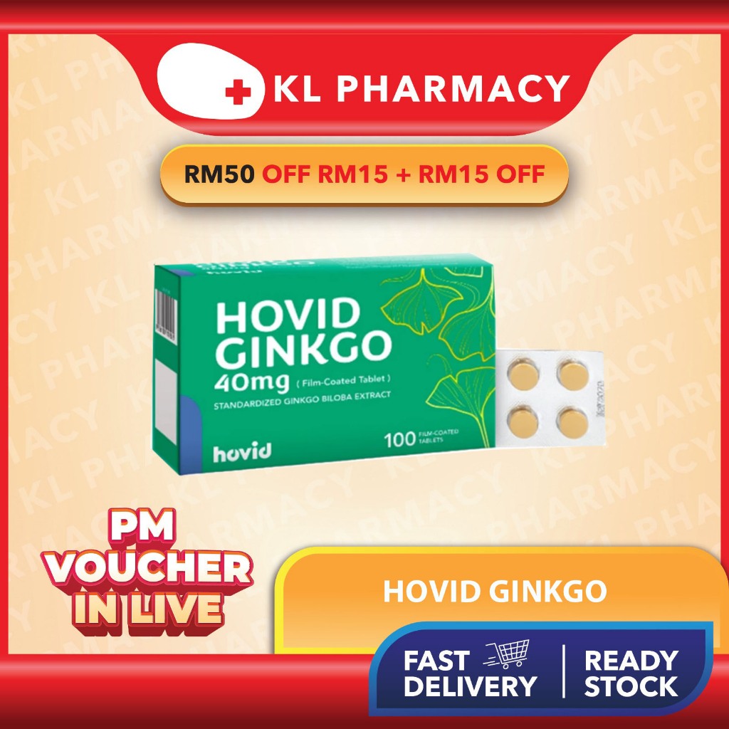 HOVID GINKGO TABLET 40MG 100S (1BOX) | Shopee Malaysia