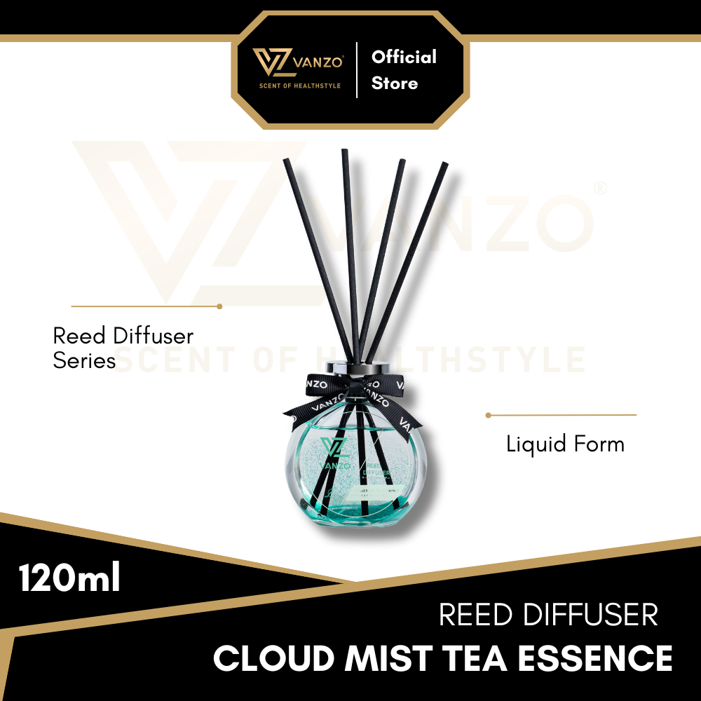 VANZO Reed Diffuser - Cloud Mist Tea Essence (120ml) | Shopee Malaysia