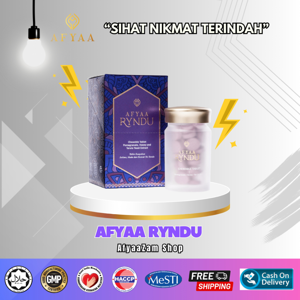 Afyaa Ryndu | 30 Tablet | Ready To Eat | Ready Stock | Fast Shipping ...